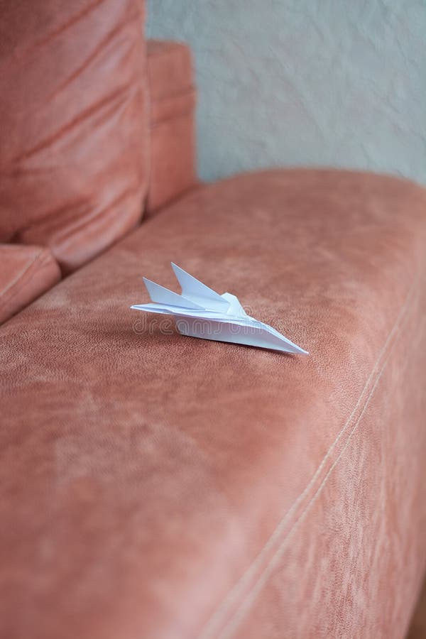 Paper Plane Model. Origami. Handmade Paper Plane Stock Photo - Image of ...
