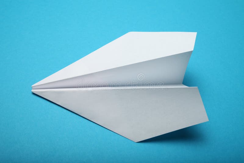 Paper Plane, Origami Concept. Telegram Stock Image - Image of aviation ...