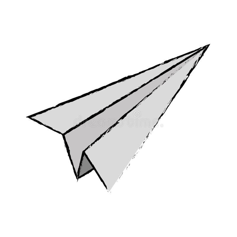 Paper plane origami stock illustration. Illustration of icon - 82477901