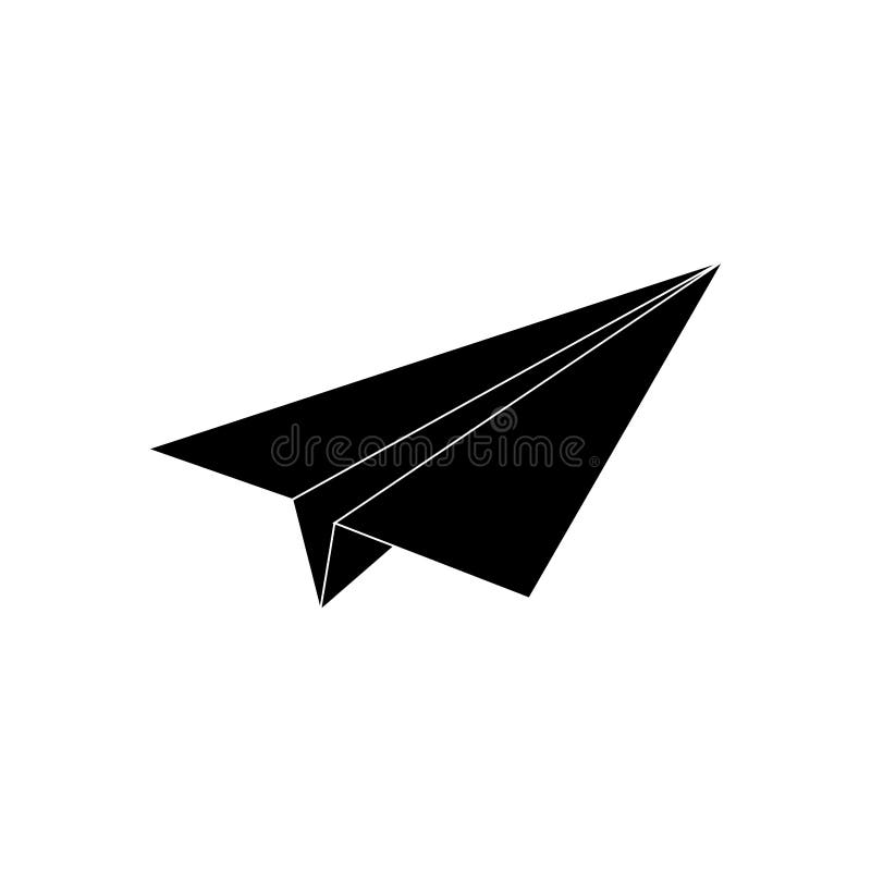 Paper plane origami stock illustration. Illustration of flight - 86422110