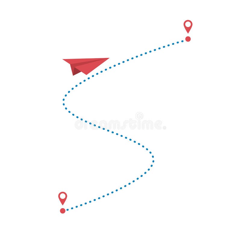 Loop Dotted Line Path Stock Illustrations – 165 Loop Dotted Line Path ...
