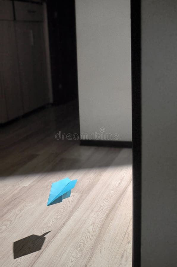 Paper Plane and Shadow Fly Inside of House Stock Photo - Image of ...