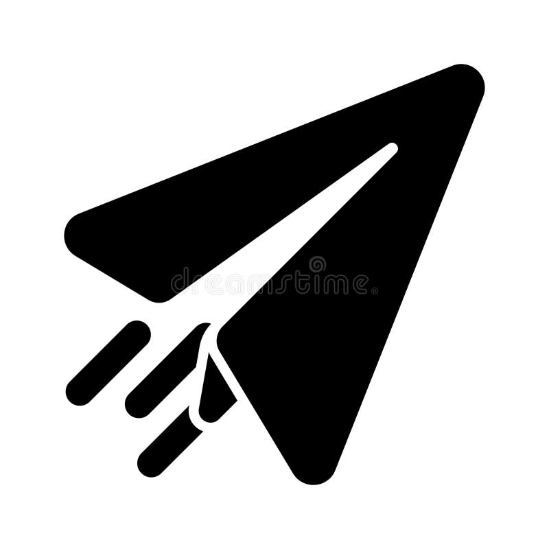 A Paper Plane Showing Concept Icon of Communication, Messaging, Chat ...