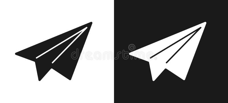 Paper Plane Vector Icon Paper Airplane Symbol Stock Vector ...