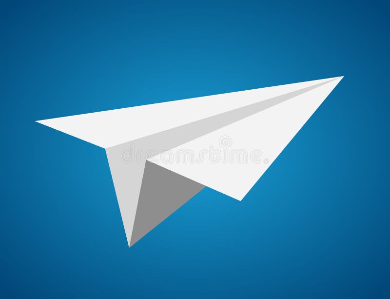 Paper Plane Vector Illustration Paper Airplane Toy Stock Vector ...