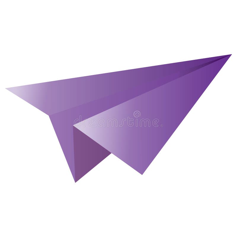 Paper Plane. Vector Illustration Decorative Design Stock Vector ...