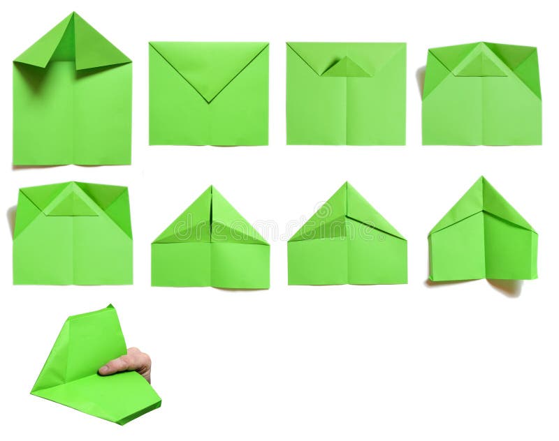 Paper plane4 stock image. Image of fold, origami, white - 6129687