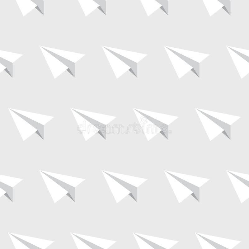 Paper Planes Seamless Pattern. Repeating Abstract Background with Paper ...