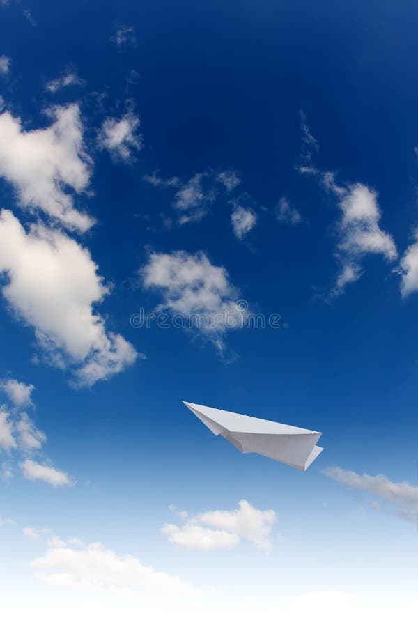 Paper planes in sky stock image. Image of freedom, business - 16857487