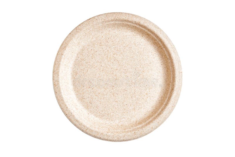 Paper plate stock image. Image of beige, isolated, empty - 71549011