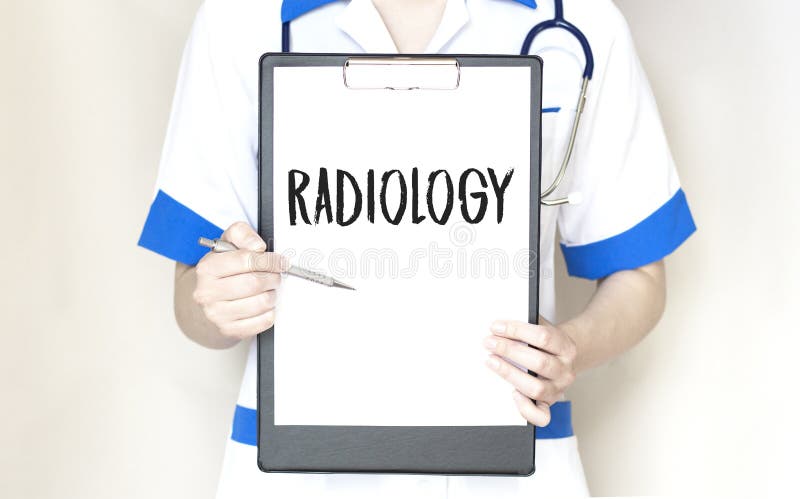 Paper Plate with Text RADIOLOGY,medical Concept Stock Photo - Image of ...