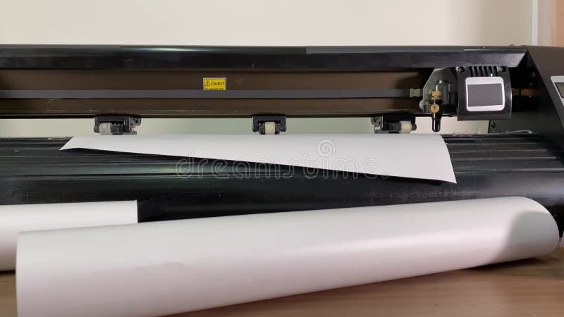 Flatbed plotter stock footage. Video of loss, machine - 321401098
