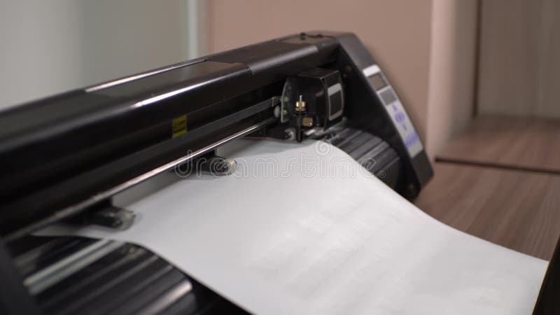 Paper plotter stock video. Video of mobile, billboard - 313888411