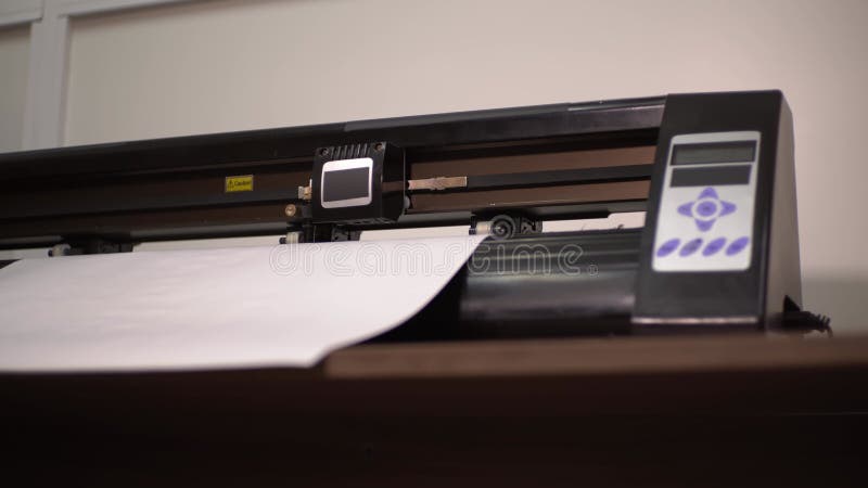 Sheet of white paper. stock video. Video of sticker - 314996253