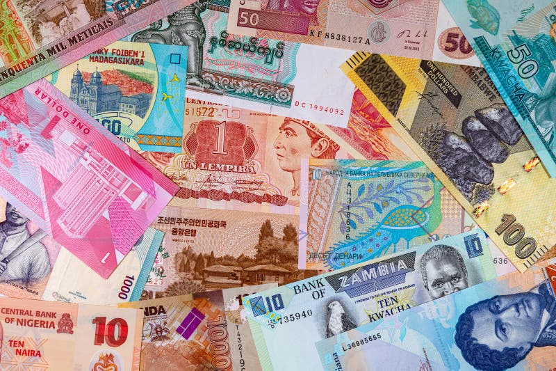 Paper Polymer Money Different Countries Background Stock Photos - Free ...