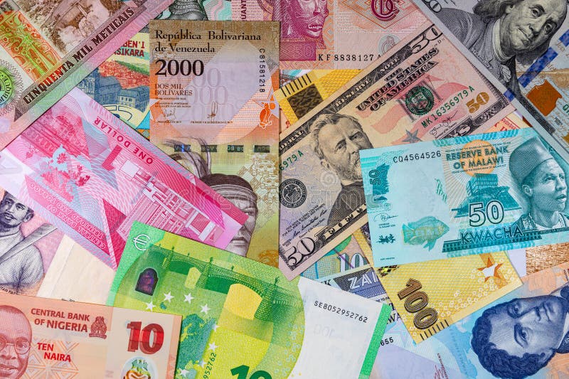 Paper Polymer Money Different Countries Background Stock Photos - Free ...
