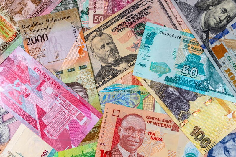 Paper Polymer Money Different Countries Background Stock Photos - Free ...