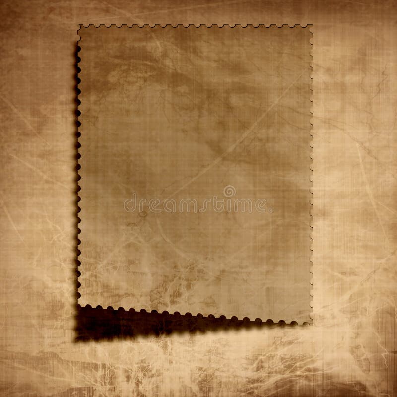 Paper postage stamp stock illustration. Illustration of vintage - 4881437