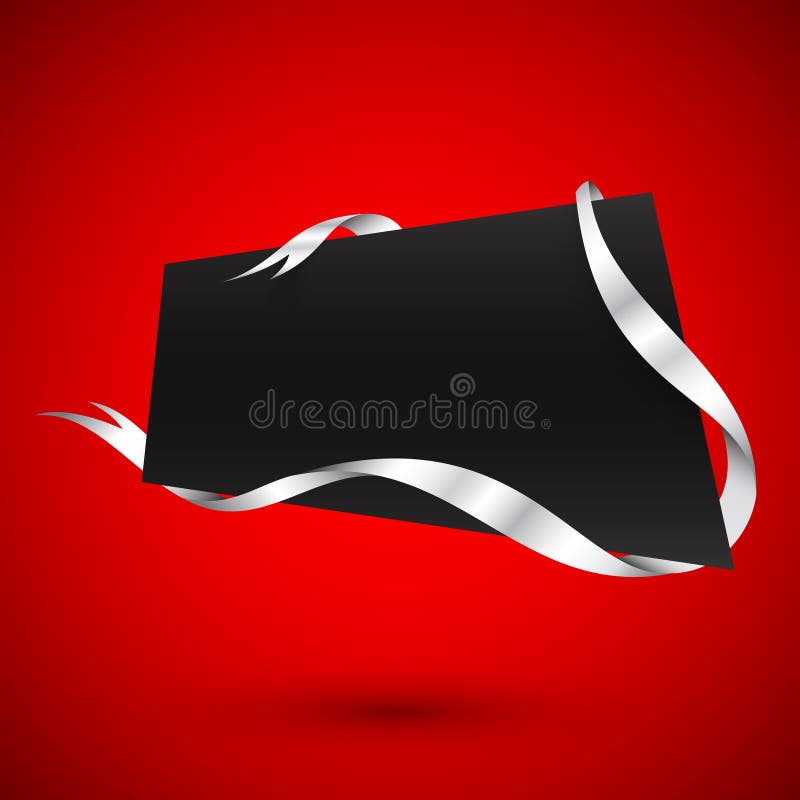 Paper Pricetag. Ribbon and Promotion Paper Stock Vector - Illustration ...