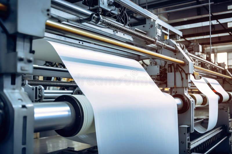 Paper Production Machine. Powerful Modern Equipment for the Production ...