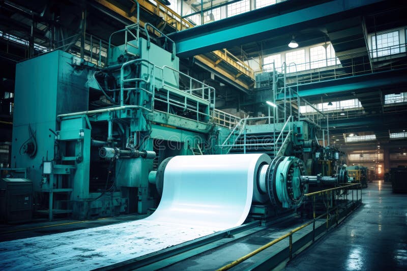 Paper Production Machine. Powerful Modern Equipment for the Production ...