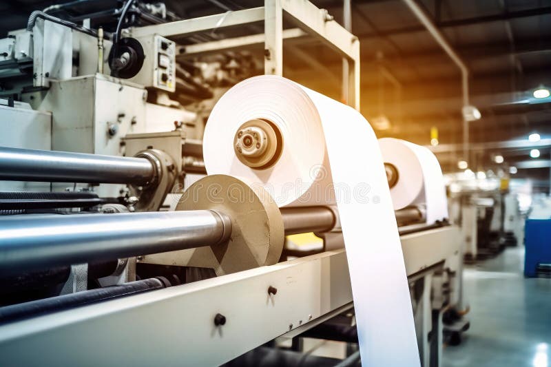 Paper Production Machine. Powerful Modern Equipment for the Production ...