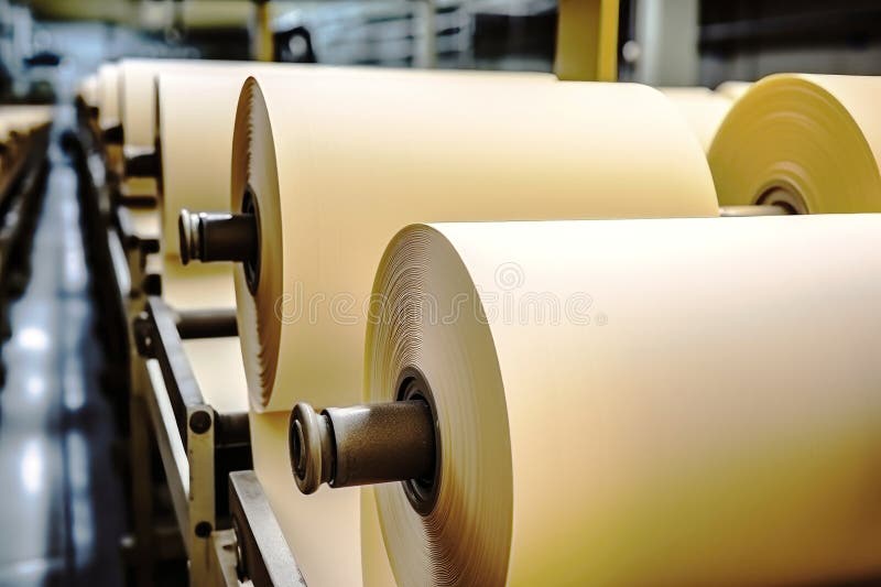 Paper Production Machine. Powerful Modern Equipment for the Production ...