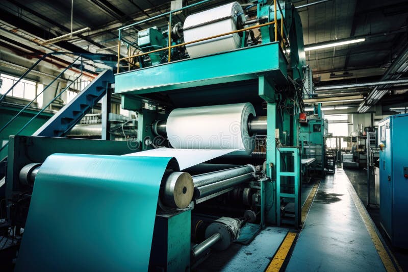 Paper Production Machine. Powerful Modern Equipment for the Production ...