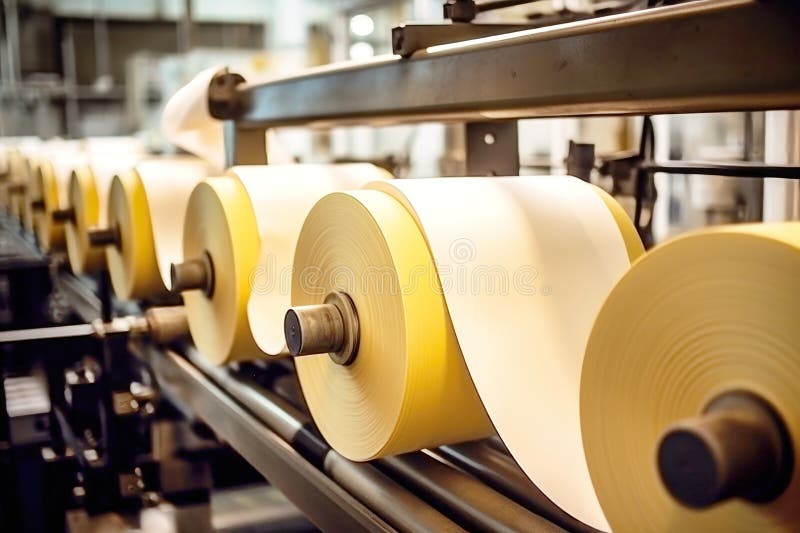 Paper Production Machine. Powerful Modern Equipment for the Production ...