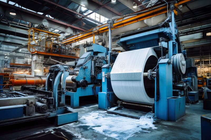 Paper Production Machine. Powerful Modern Equipment for the Production ...