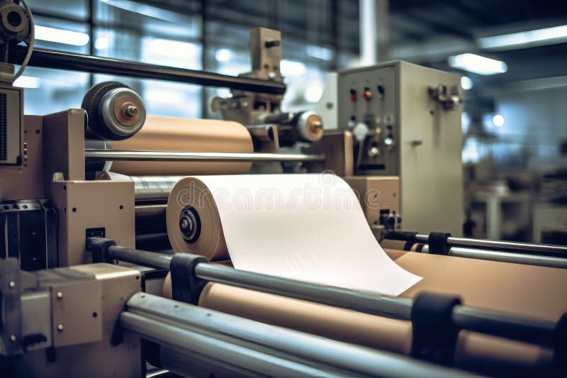 Paper Production Machine. Powerful Modern Equipment for the Production ...