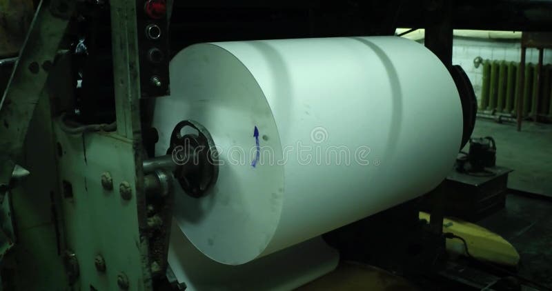 Paper Processing Machine stock video. Video of fast - 263257909