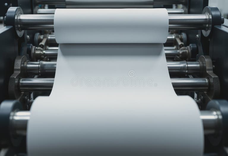 Paper Production Rollers Processing Continuous Sheet Material in a ...
