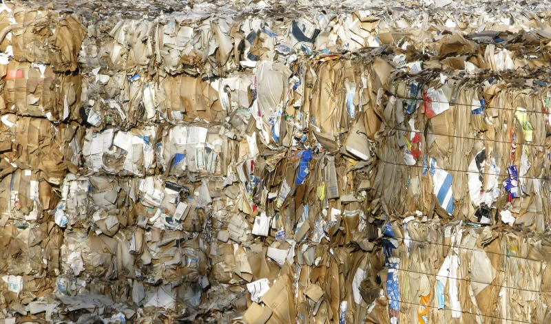 Compressed waste paper stock image. Image of utilize, junk - 2210693