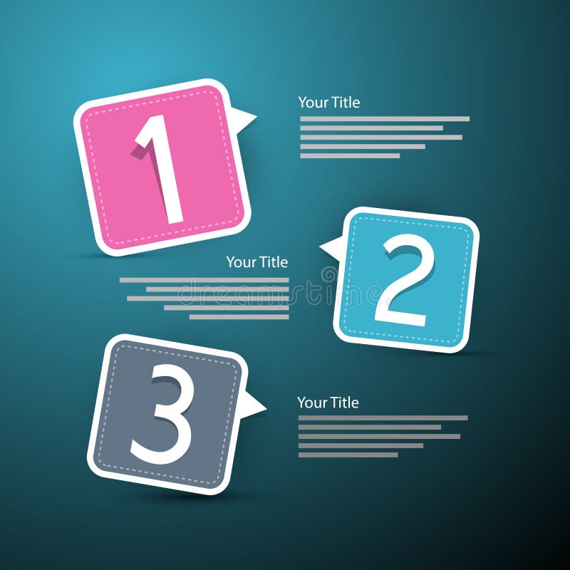 Paper Progress Steps for Tutorial, Infographics Stock Vector ...