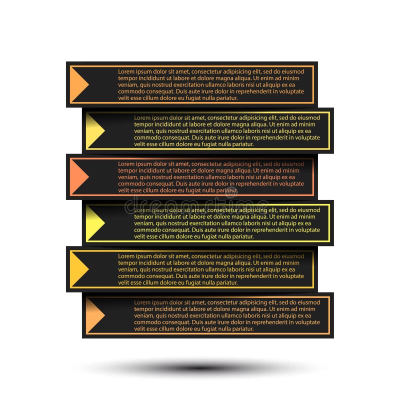 Steps for Tutorial, Infographics Stock Vector - Illustration of paper ...