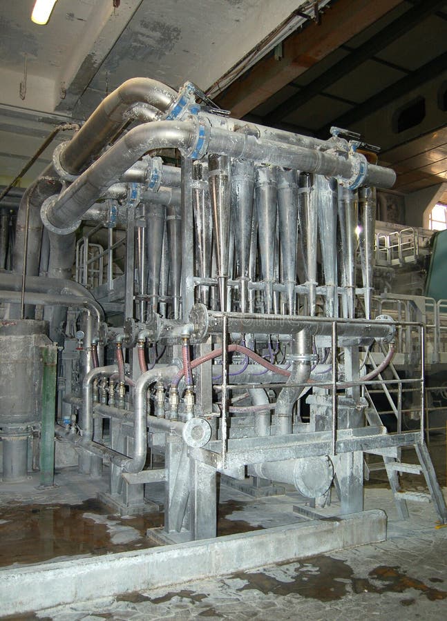 Paper and Pulp Mill Plant - Rolls of Cardboard Stock Image - Image of ...