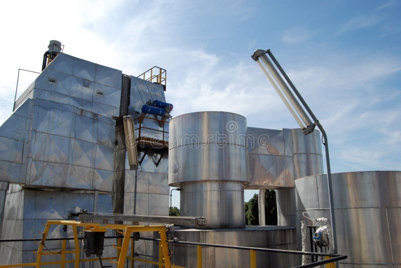 Paper and Pulp Mill - Cogeneration Power Plants Stock Image - Image of ...