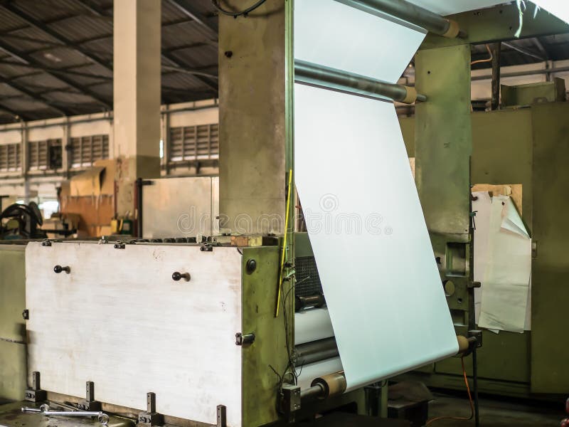 Paper and pulp mill. stock photo. Image of press, paper - 81093834