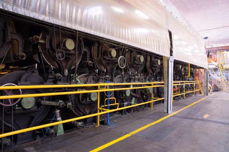 Paper and Pulp Mill - Factory, Plant Stock Image - Image of dryer ...