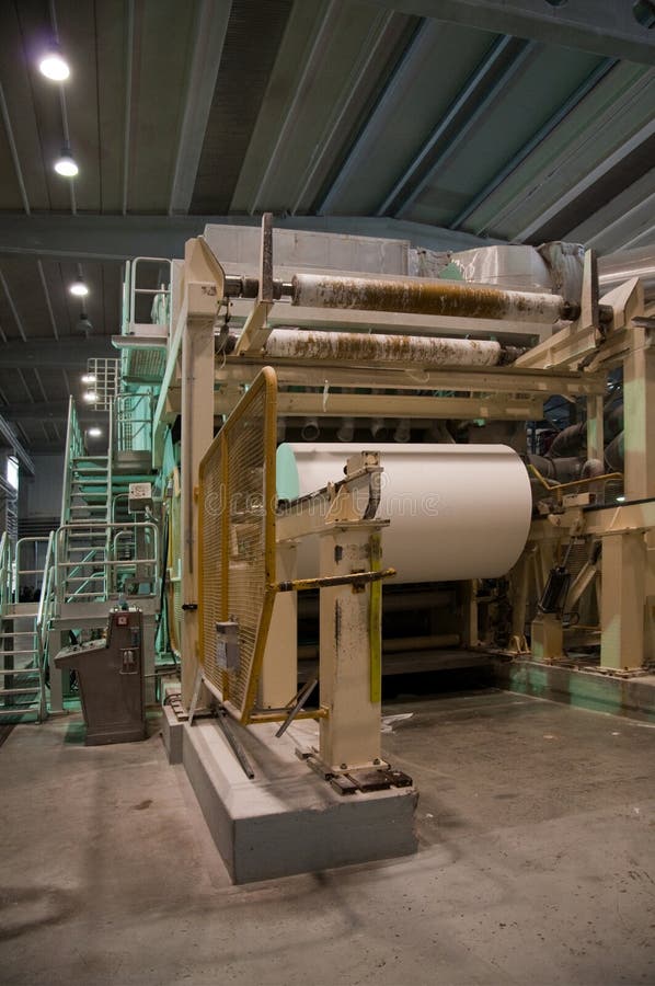 Paper and Pulp Mill - Fourdrinier Machine Stock Image - Image of fabric ...