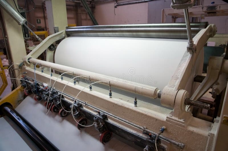 Paper and Pulp Mill - Fourdrinier Machine Stock Photo - Image of ...