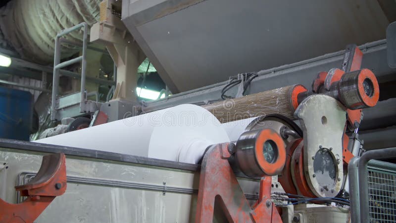 Paper and pulp mill stock video. Video of dryer, environment - 137940625