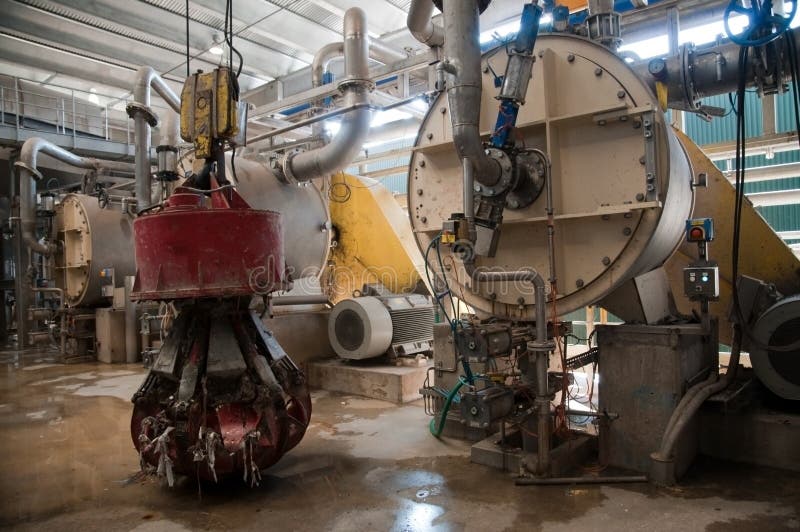Paper and Pulp Mill - Fourdrinier Machine Stock Photo - Image of ...