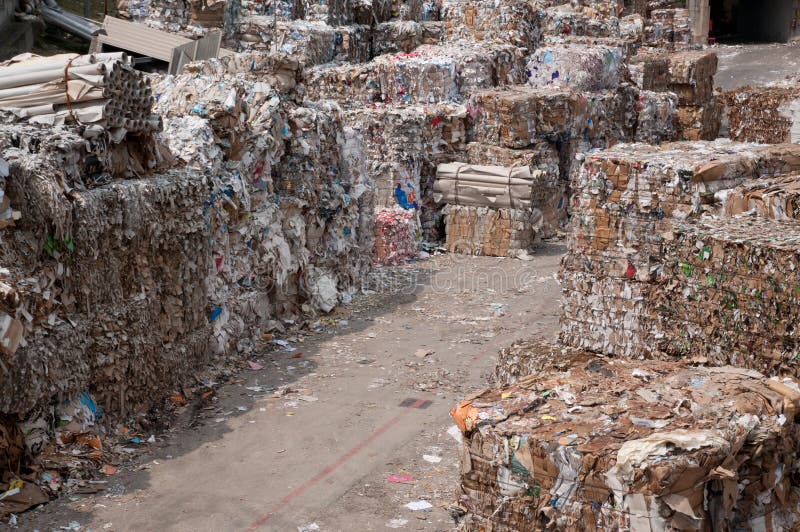 Paper and Pulp Mill - Waste Paper Stock Image - Image of europe ...