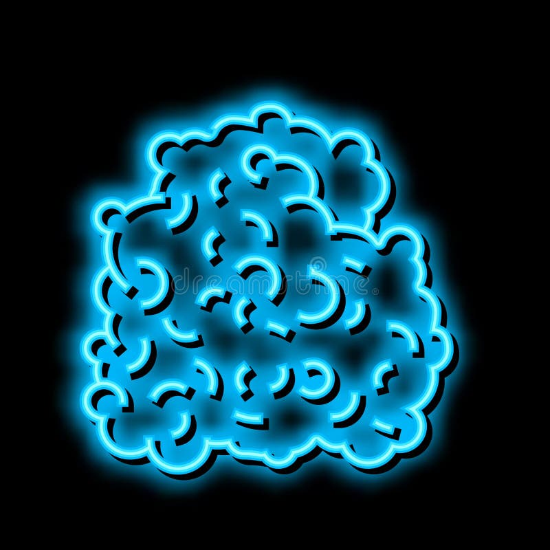 Paper Pulp Neon Glow Icon Illustration Stock Vector - Illustration of ...