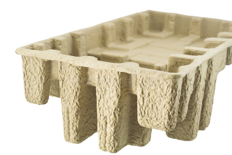 Paper pulp packaging stock image. Image of isolated, packaging - 15239337