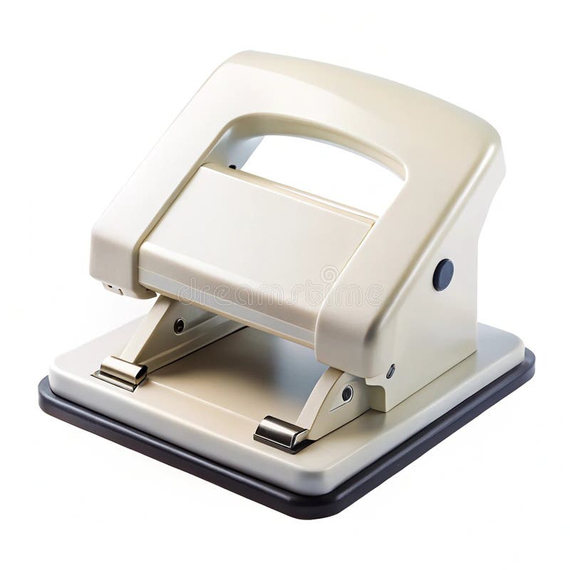 "Paper Punch Machine on White Background Stock Illustration ...