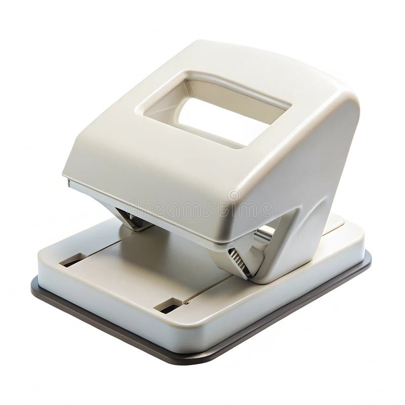 "Paper Punch Machine on White Background Stock Illustration ...