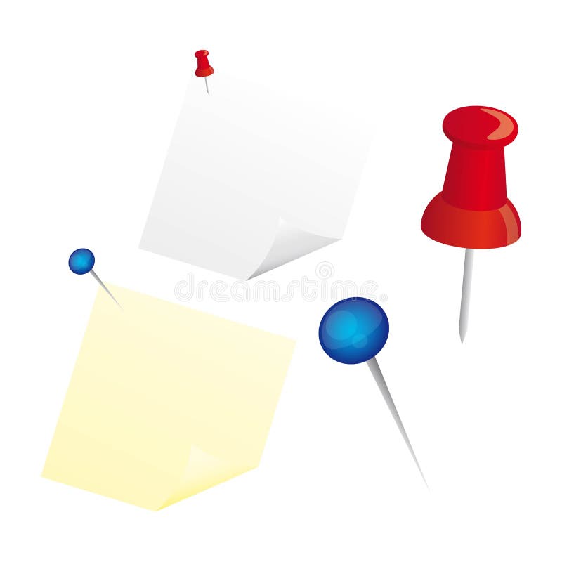 Push pin stock illustration. Illustration of element - 50069504